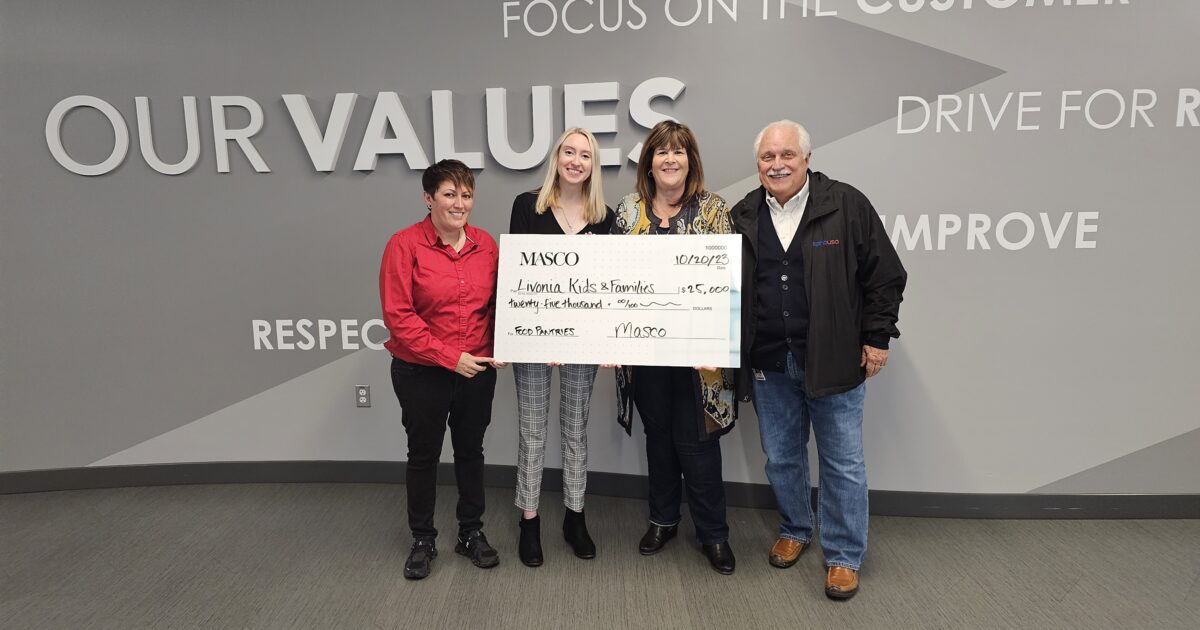 Masco HQ Steps Up to Battle Student Hunger - Masco
